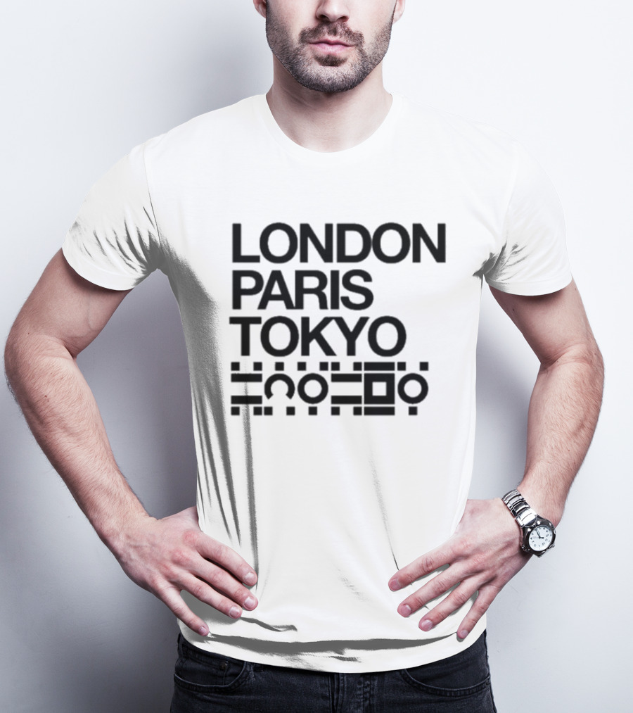 LONDON PARIS TOKYO KRAKOA X-Men Quiet Council Kryptonian Language T-Shirt