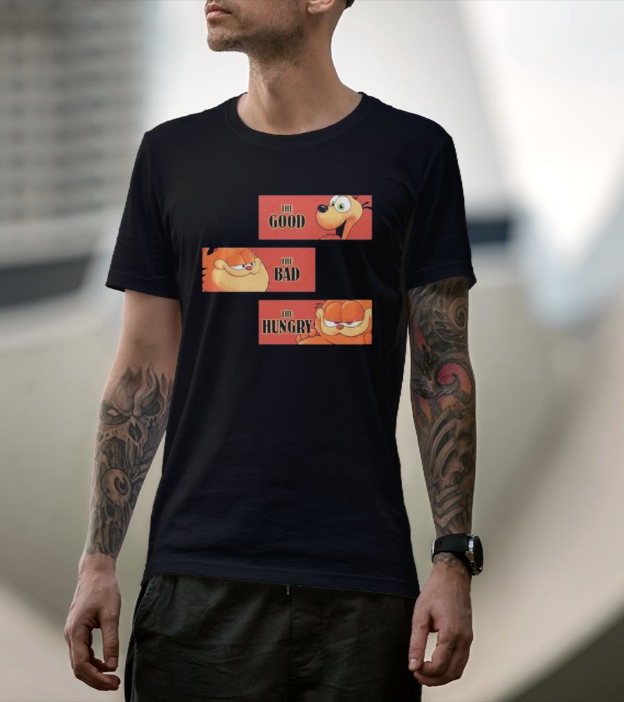 The Good The Bad The Hungry Garfield And Odie T-Shirt