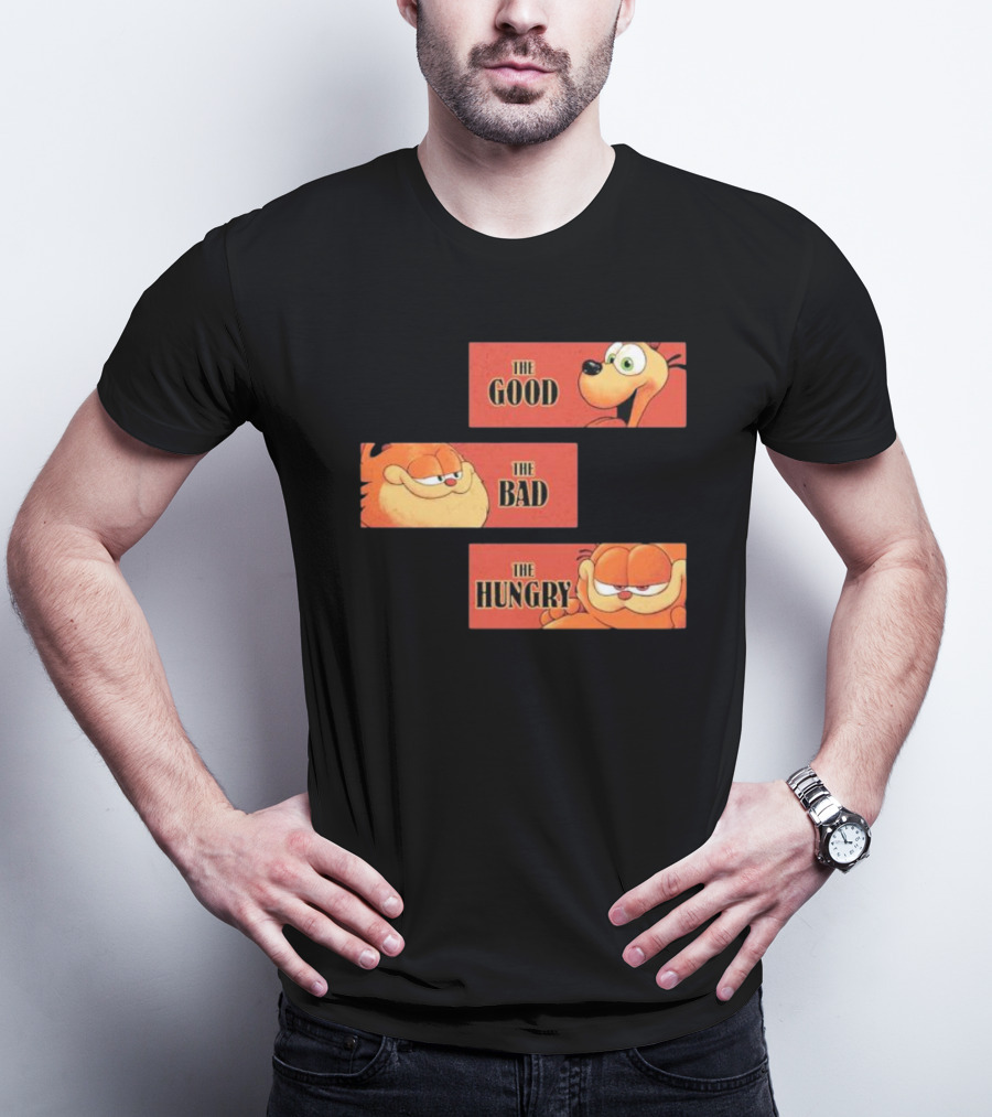 The Good The Bad The Hungry Garfield And Odie T-Shirt