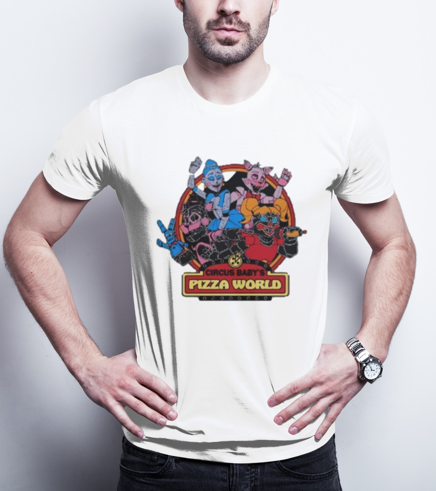 Circus Baby's Pizza World Sister Location Animatronic Characters T-Shirt