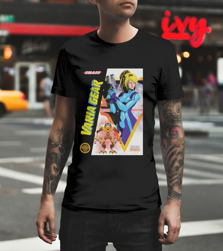 Smash Varia Gear Zero Suit Hunter Chronicles T-Shirt