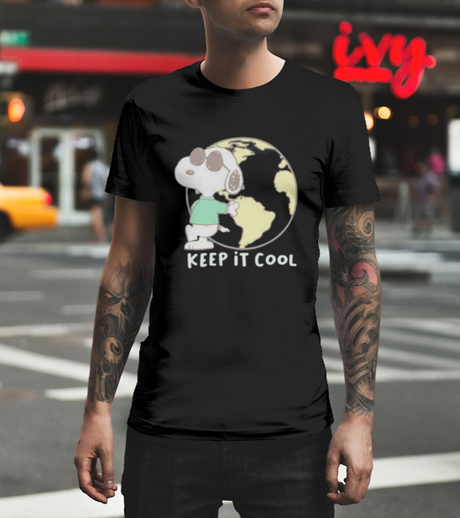 Snoopy Keep It Cool Earth Character T-Shirt