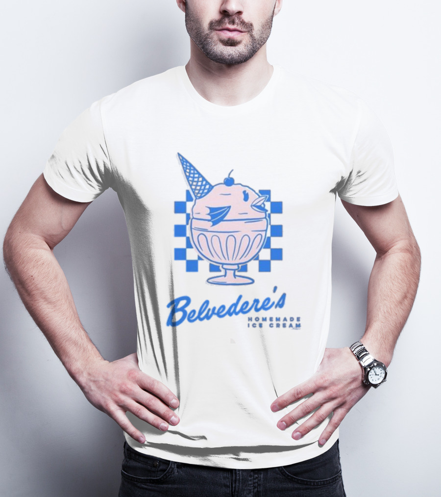 Belvedere's Homemade Ice Cream Vanilla Fish Cone T-Shirt