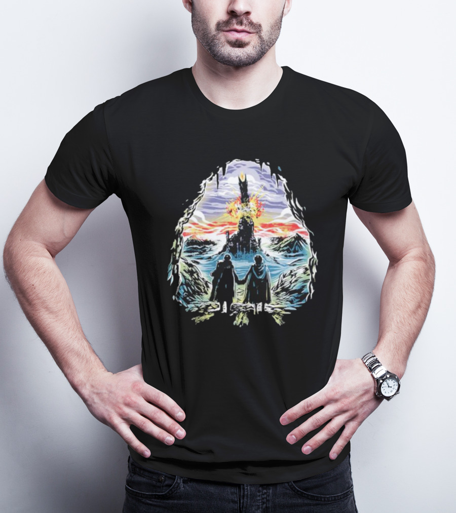Project One Ring Mount Doom Journey Frodo Sam Image T-Shirt