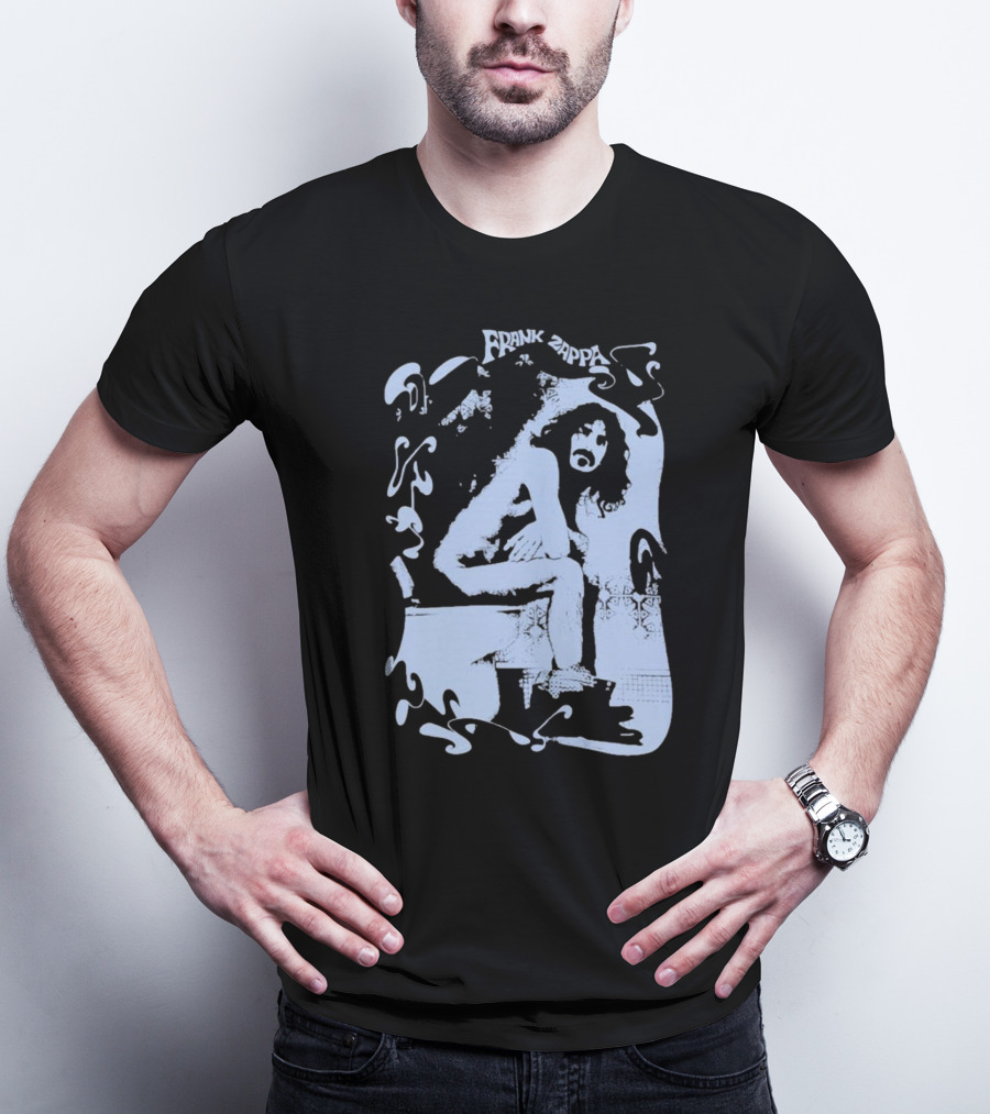Rare Vintage Frank Zappa Toilet T-Shirt