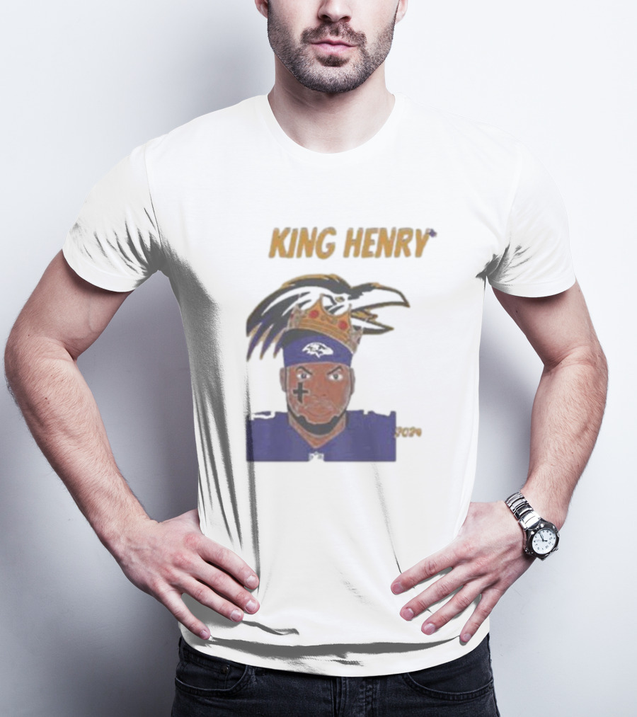Ravens Football King Henry Baltimore NFL T-Shirt