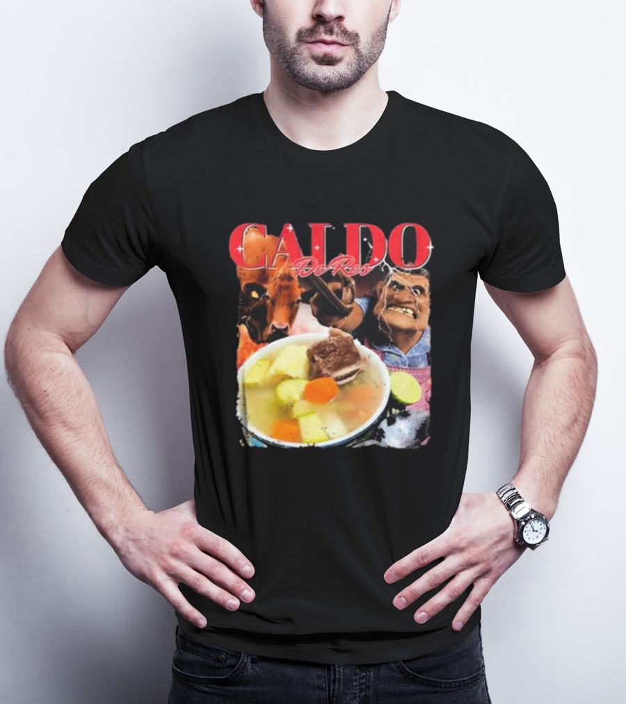 Caldo De Res Western Cowboy With Vegetable Soup T-Shirt