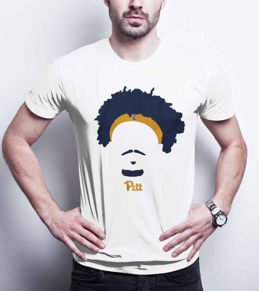 Pitt Basketball Blake Hinson Hair Headband Number 2 T-Shirt