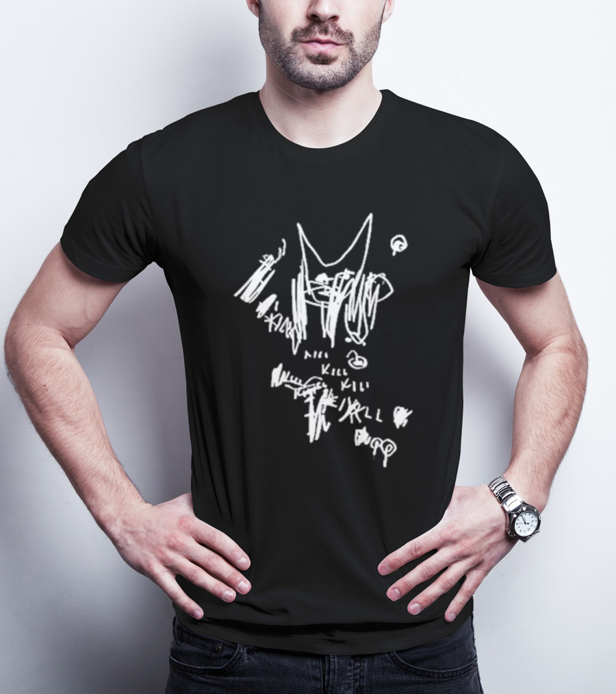 Poppy Updates Kill Kill Kill Scribble T-Shirt