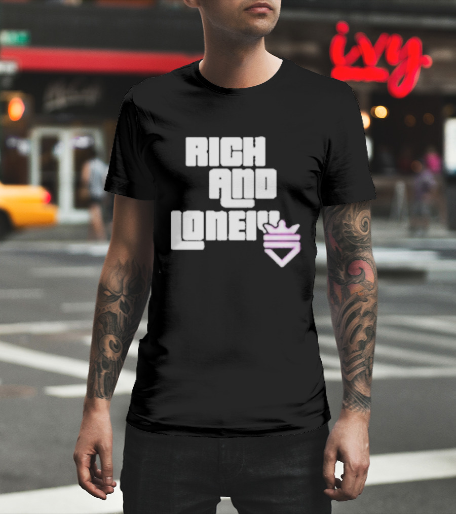 Optic Scump Rich And Lonely Rnl Wasted Miami Crown Graphics T-Shirt