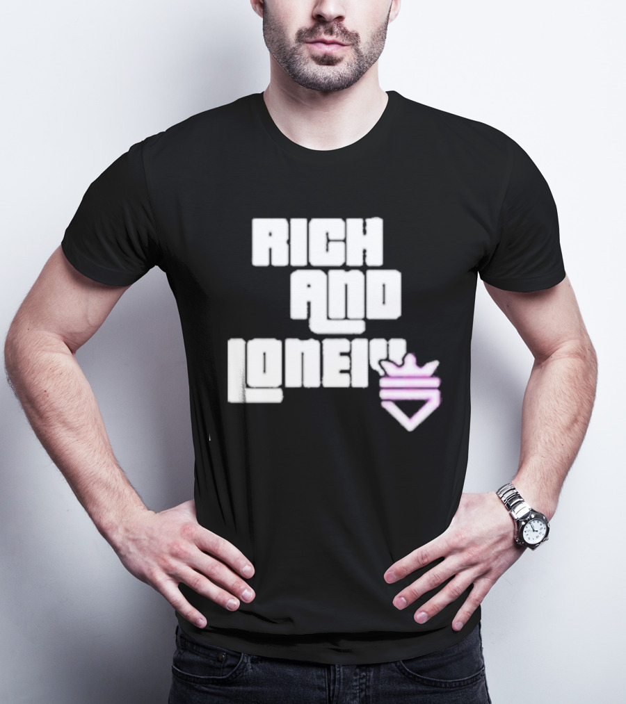 Optic Scump Rich And Lonely Rnl Wasted Miami Crown Graphics T-Shirt