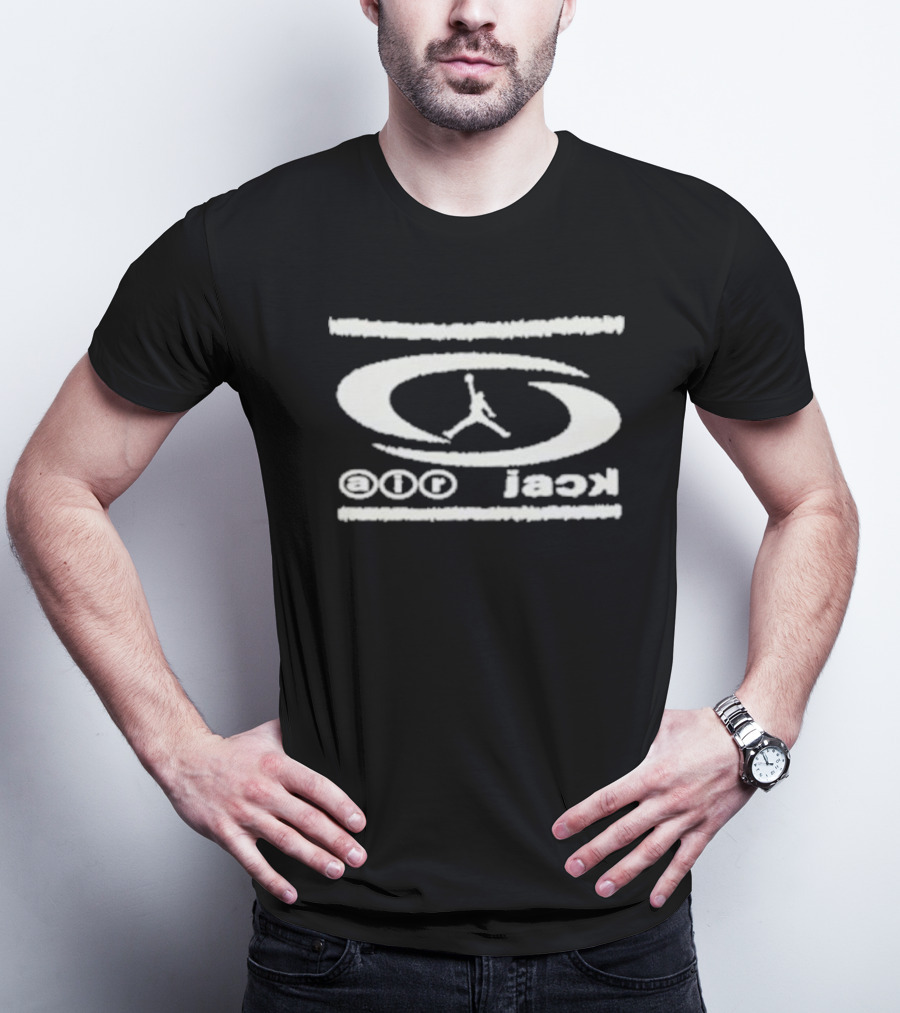 Ovrnundr Travis Scott Air Jack Jumpman Logo Reversed T-Shirt