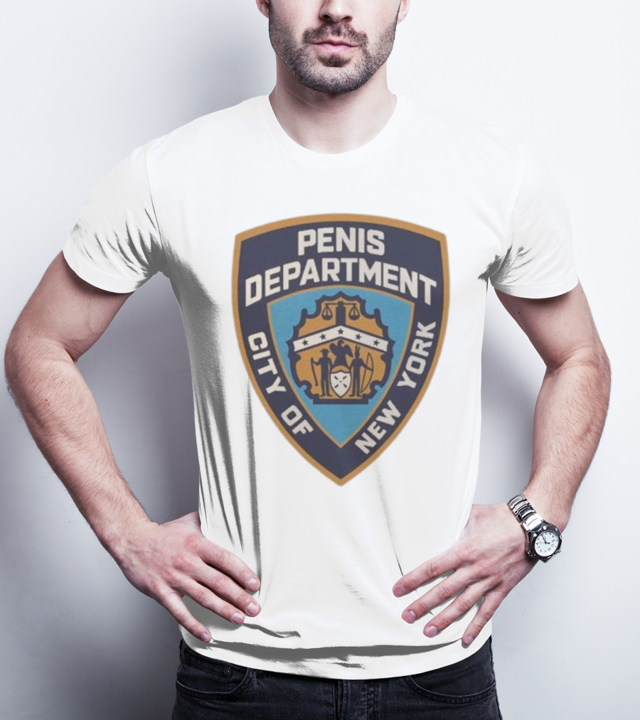 Pen15 Penis Department City Of New York Badge Emblem T-Shirt