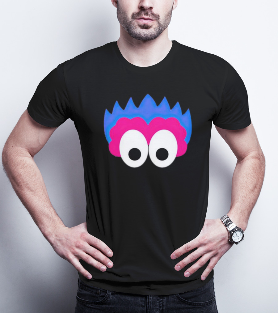 Phan Eyes Blue And Pink Monster Face T-Shirt