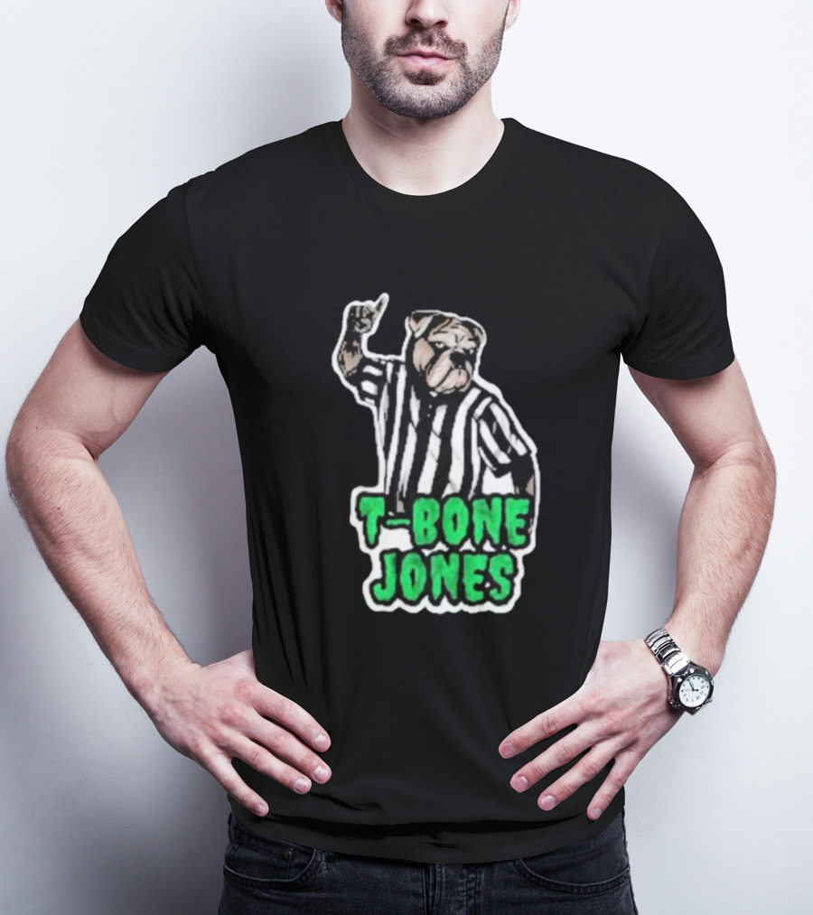 T-Bone Jones Bulldog Referee Gesture T-Shirt