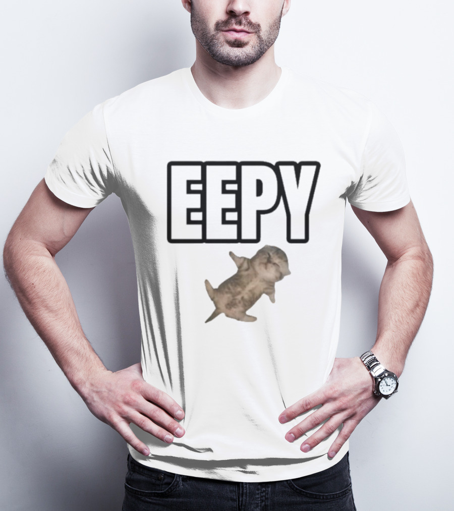 Sillyteestudio Eepy Relaxed Cat Image T-Shirt
