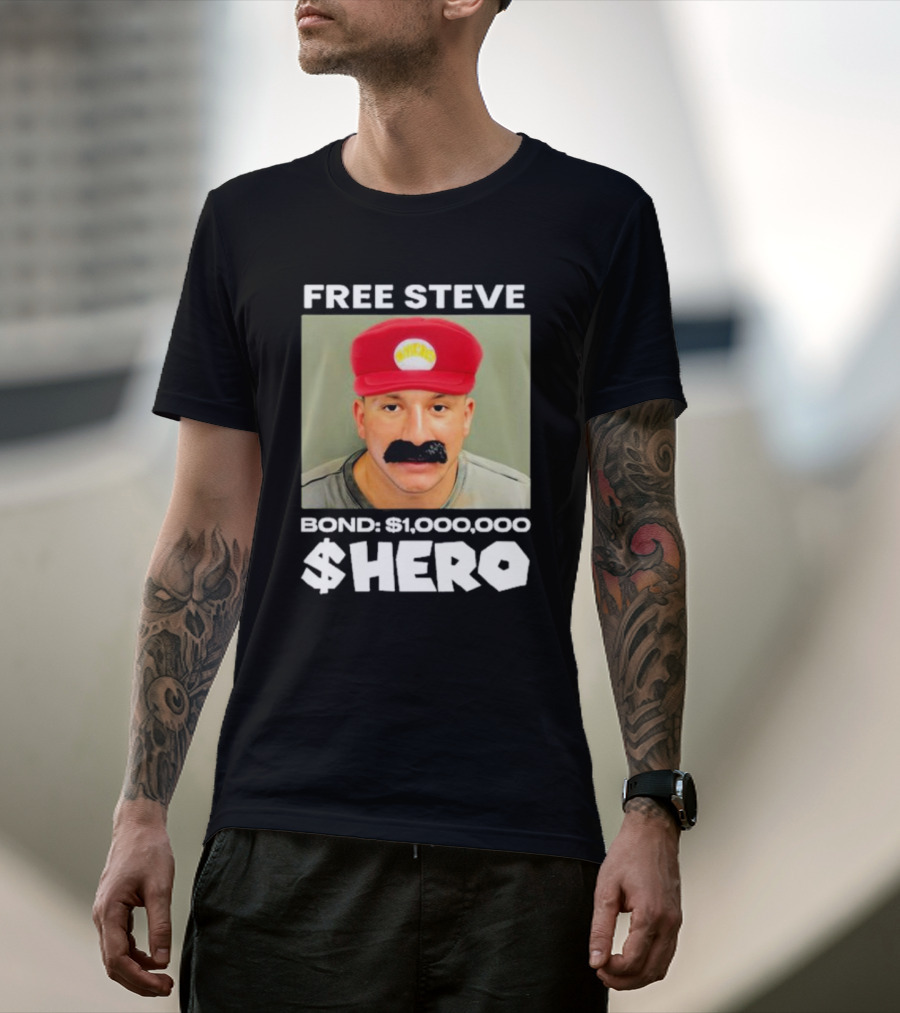FREE STEVE BOND $1,000,000 $HERO T-Shirt