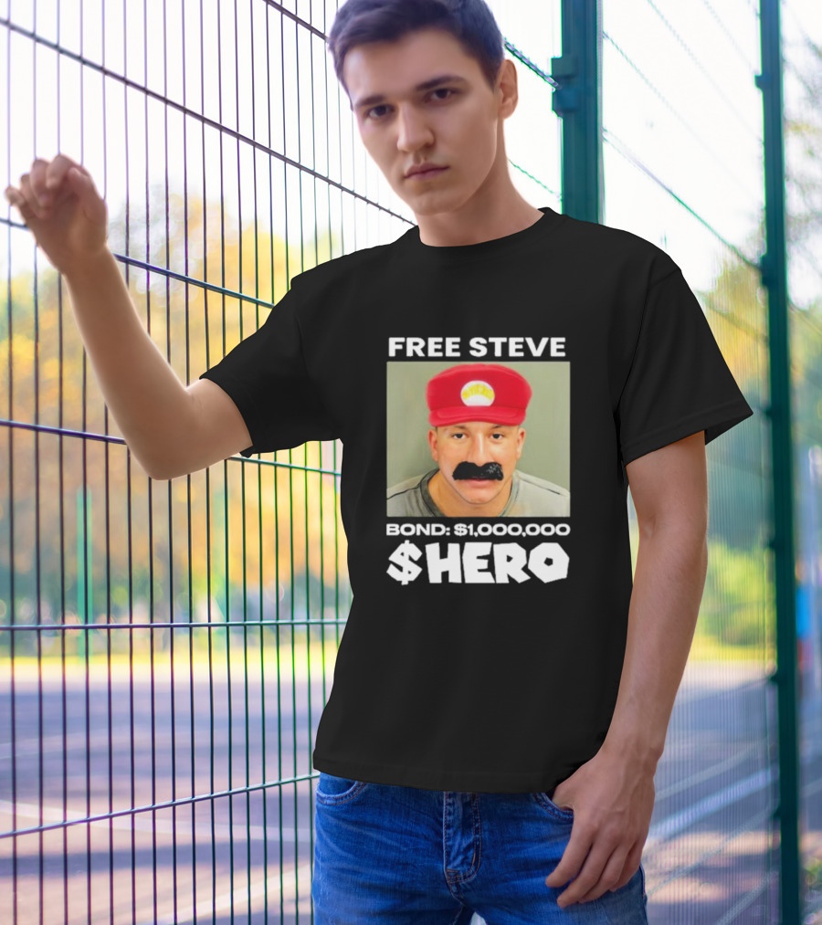 FREE STEVE BOND $1,000,000 $HERO T-Shirt