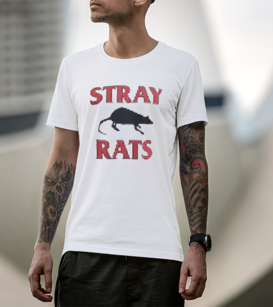 STRAY RATS Pixel Rodenticide Classic T-Shirt