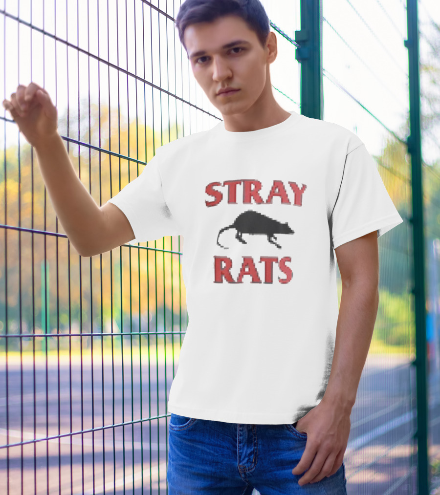STRAY RATS Pixel Rodenticide Classic T-Shirt