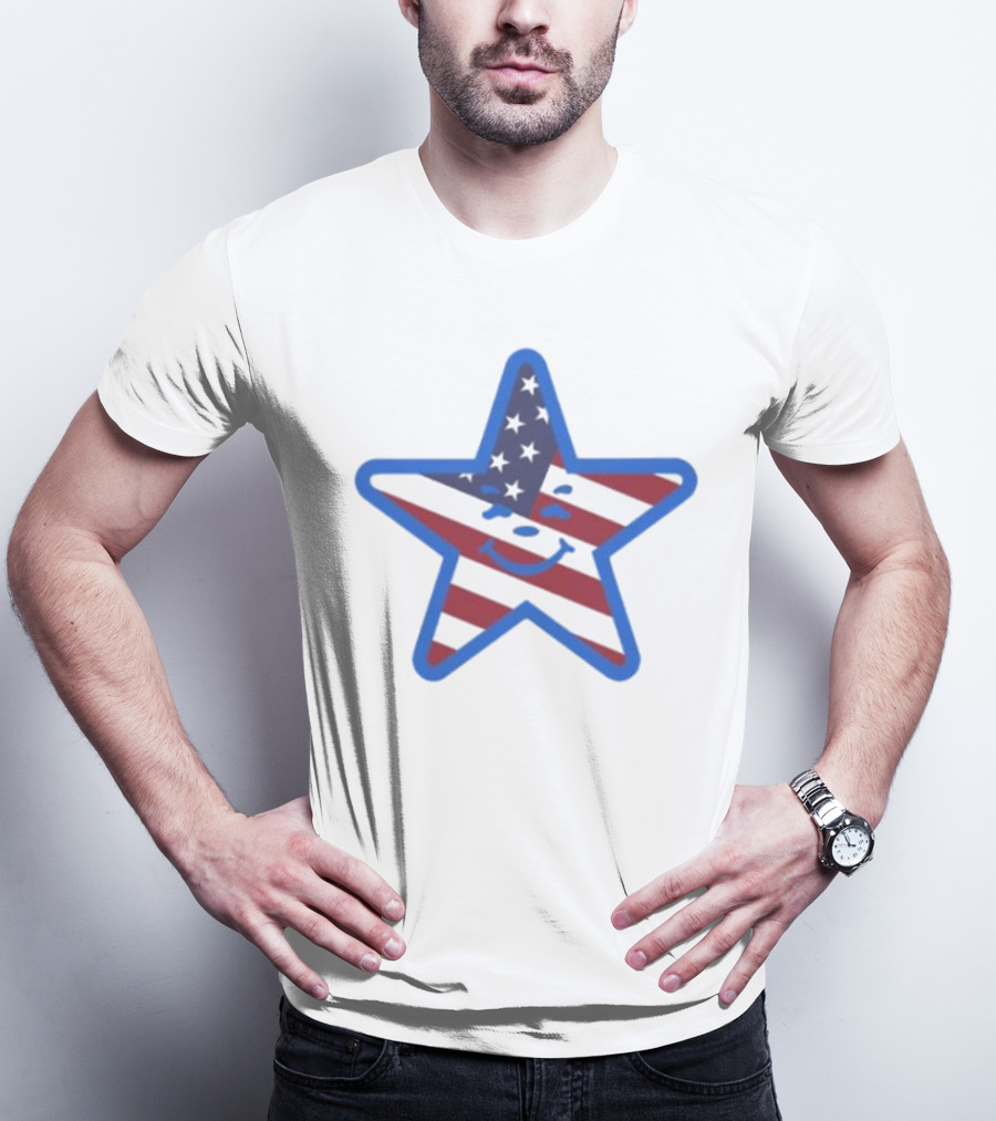 Usa Star Babbitt Revived Happy American Flag Star T-Shirt