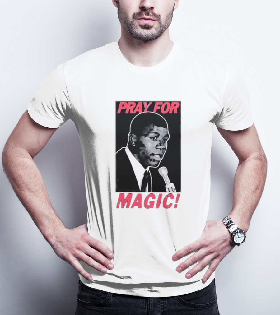 Jared Mccain Wearing Pray For Magic T-Shirt