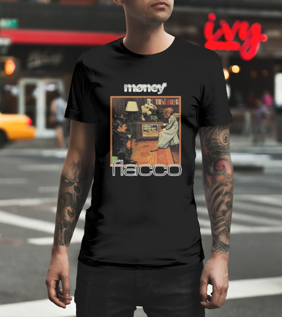 Money Flacco Television Vintage Living Room Scene T-Shirt