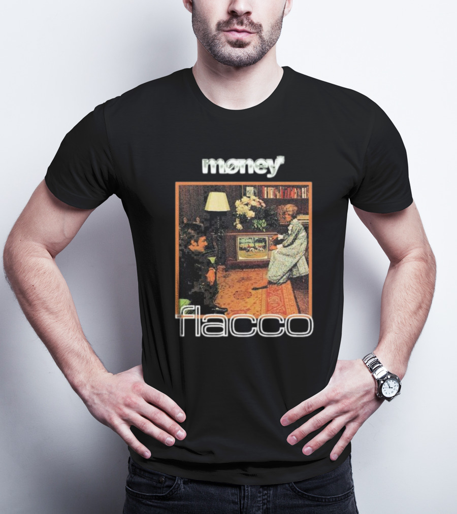 Money Flacco Television Vintage Living Room Scene T-Shirt