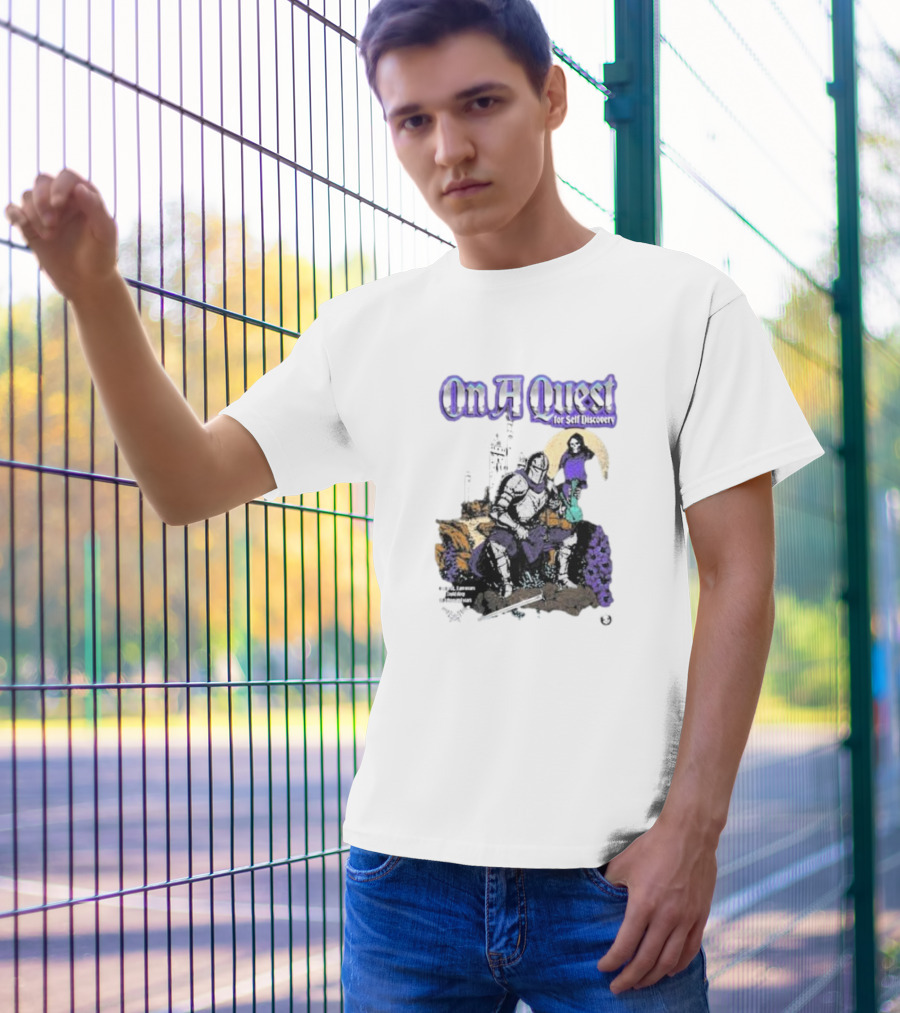 On A Quest For Self Discovery Knight And Castle Adventure T-Shirt