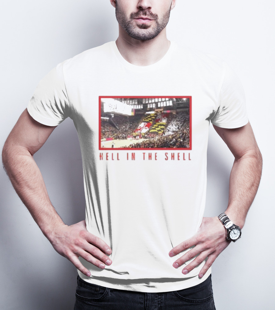 Maryland Terrapins Basketball Game Hell In The Shell Stadium Crowd Atmosphere T-Shirt