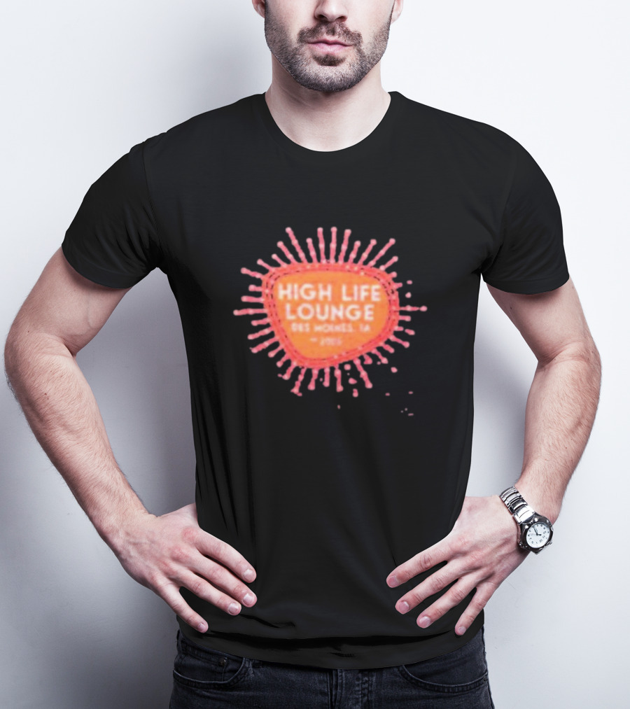 High Life Lounge Des Moines IA 1973 Vintage T-Shirt