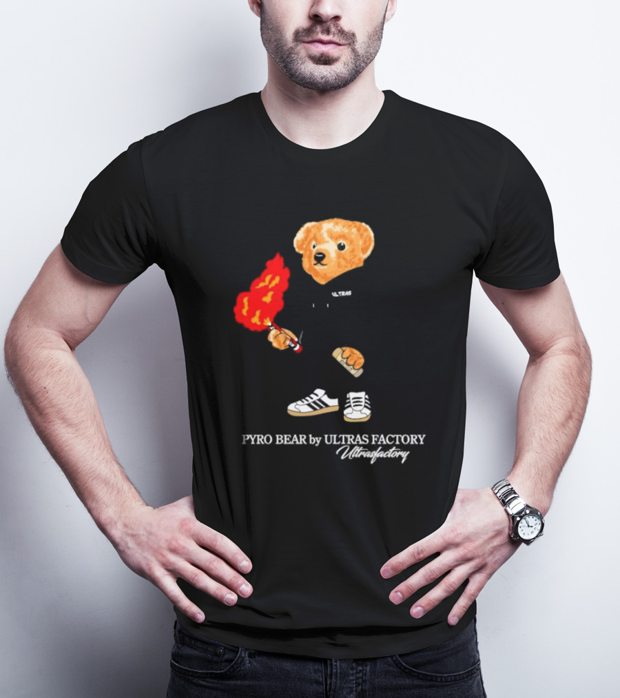 PYRO BEAR Ultras Factory Ultrasfactory Shoes Flame T-Shirt