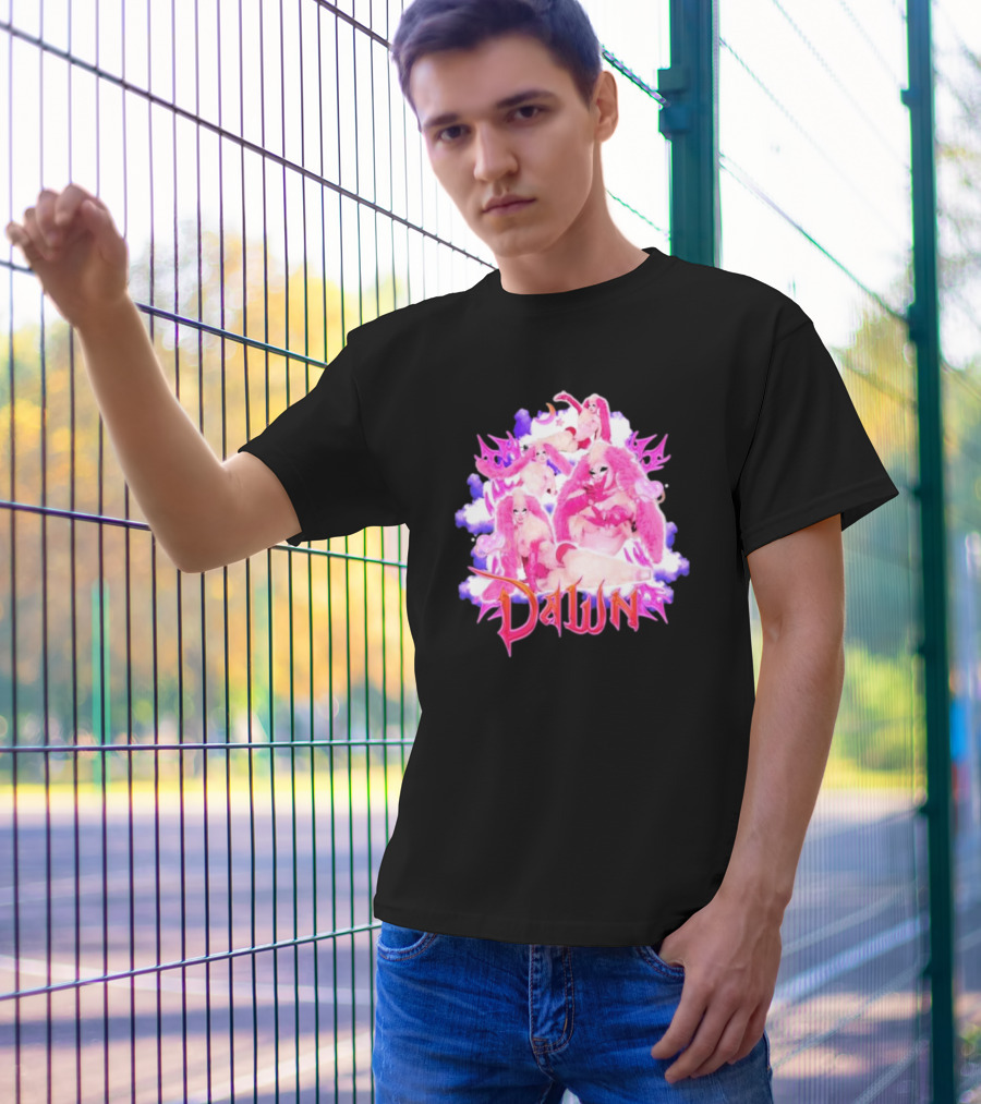 Dawnverse Dragcon Pink Fantasy T-Shirt