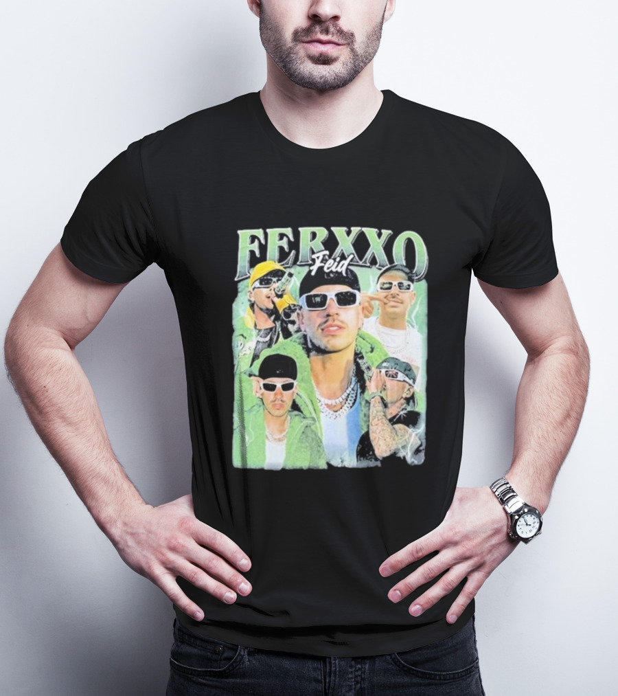 FERXXO Feid Green Style Collage T-Shirt