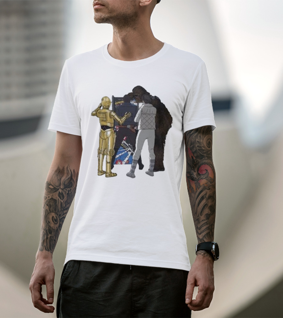 Asteroids Video Game Star Wars Characters T-Shirt