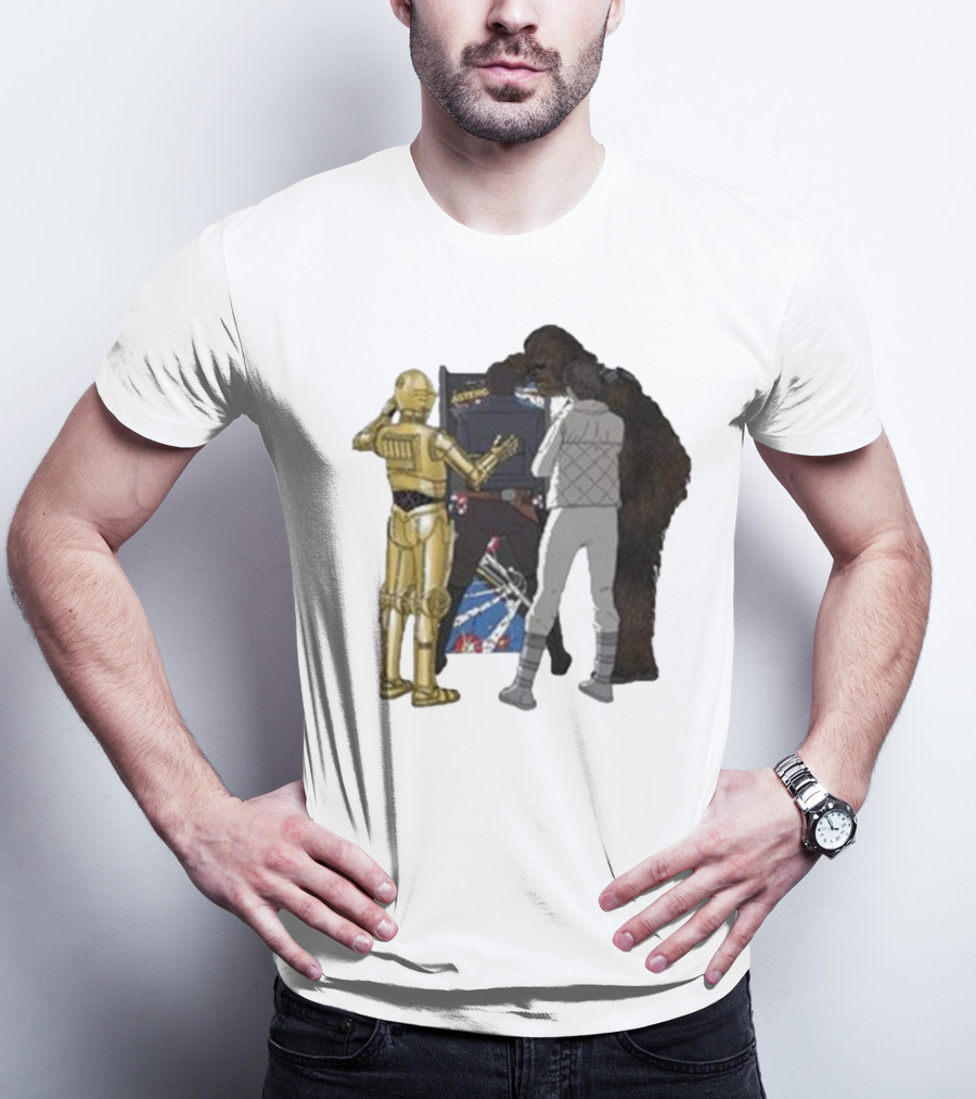 Asteroids Video Game Star Wars Characters T-Shirt