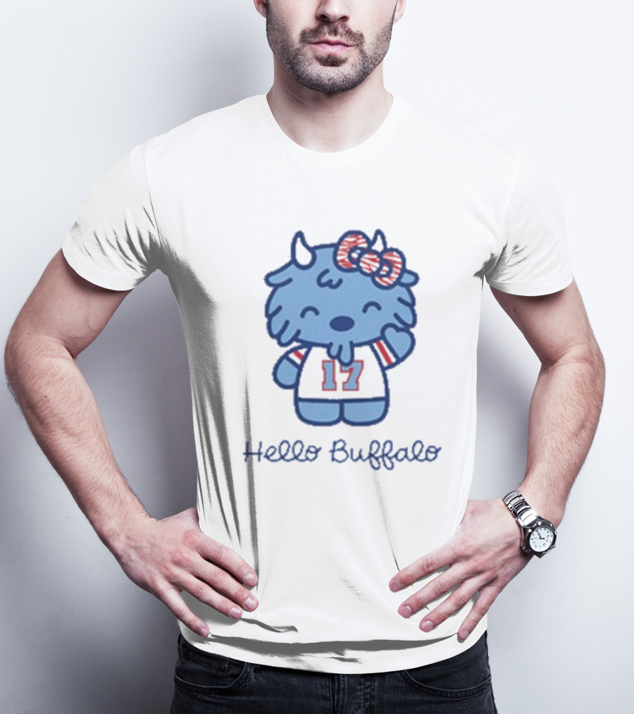 Hello Buffalo 17 Mascot Buffalo Bills T-Shirt