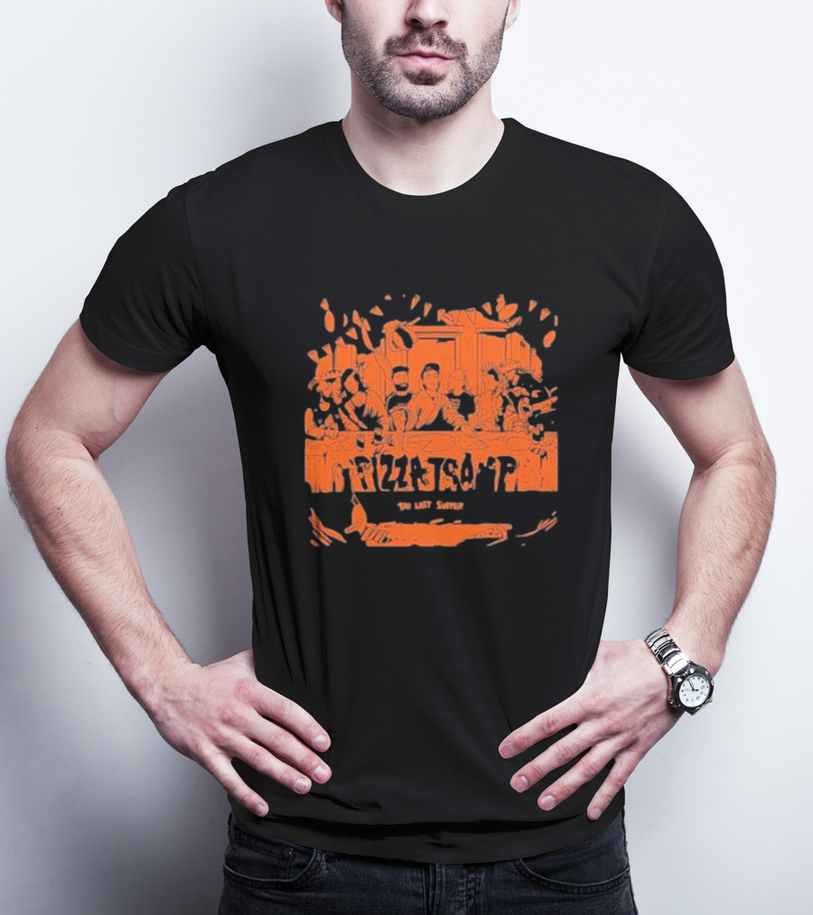 Pizzatramp The Last Supper Band Members At Table T-Shirt