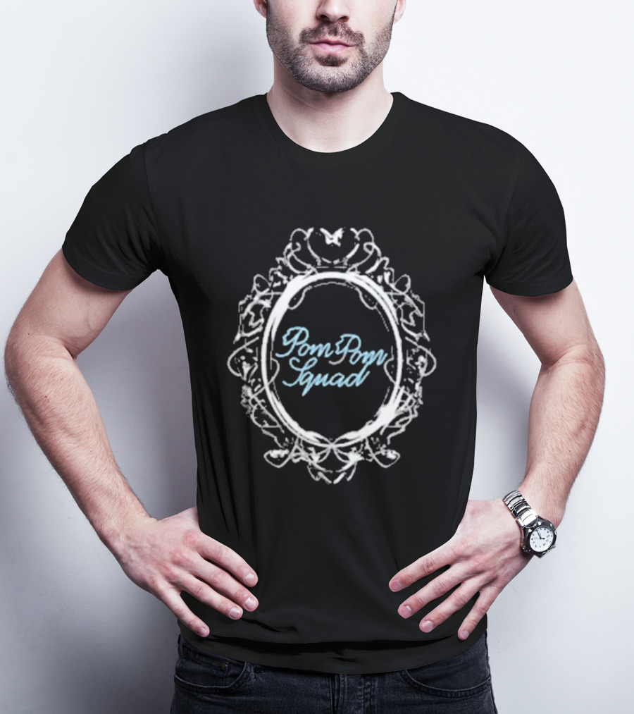 Pom Pom Squad Butterfly Filigree Frame Mirror T-Shirt