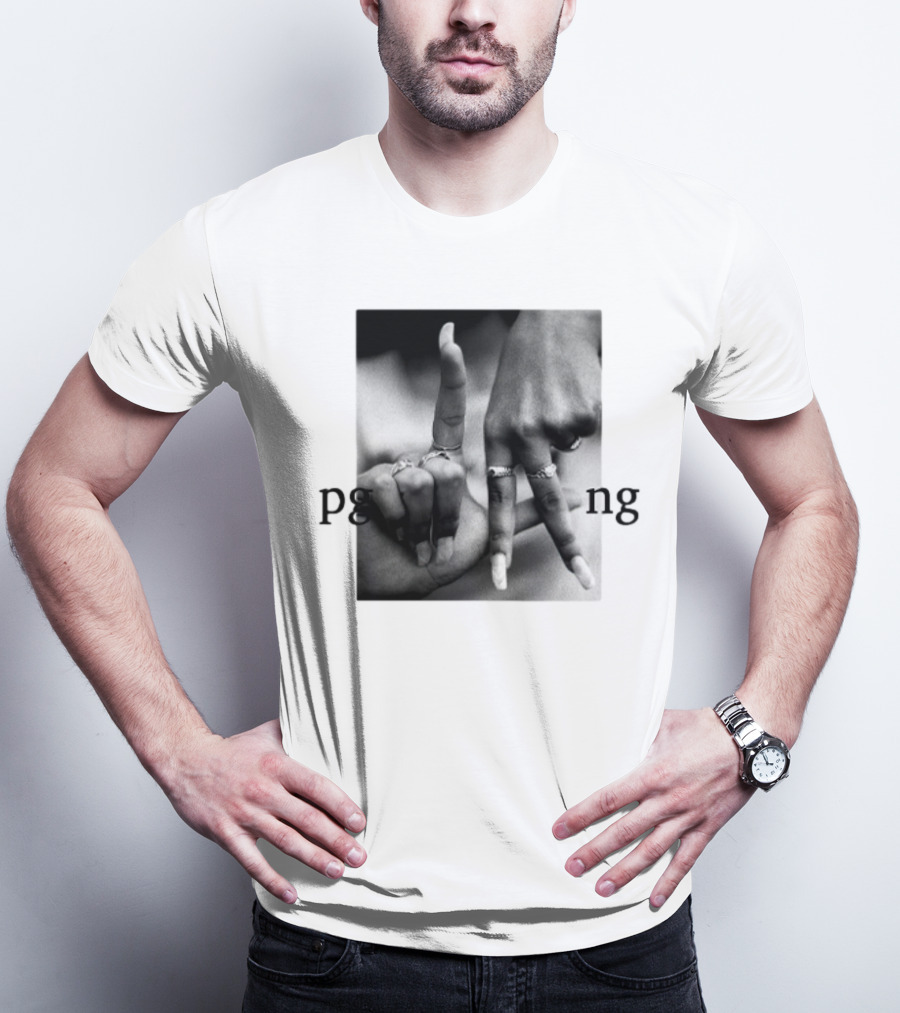 Savannah James PgLang Inspired Hand Sign Motif T-Shirt