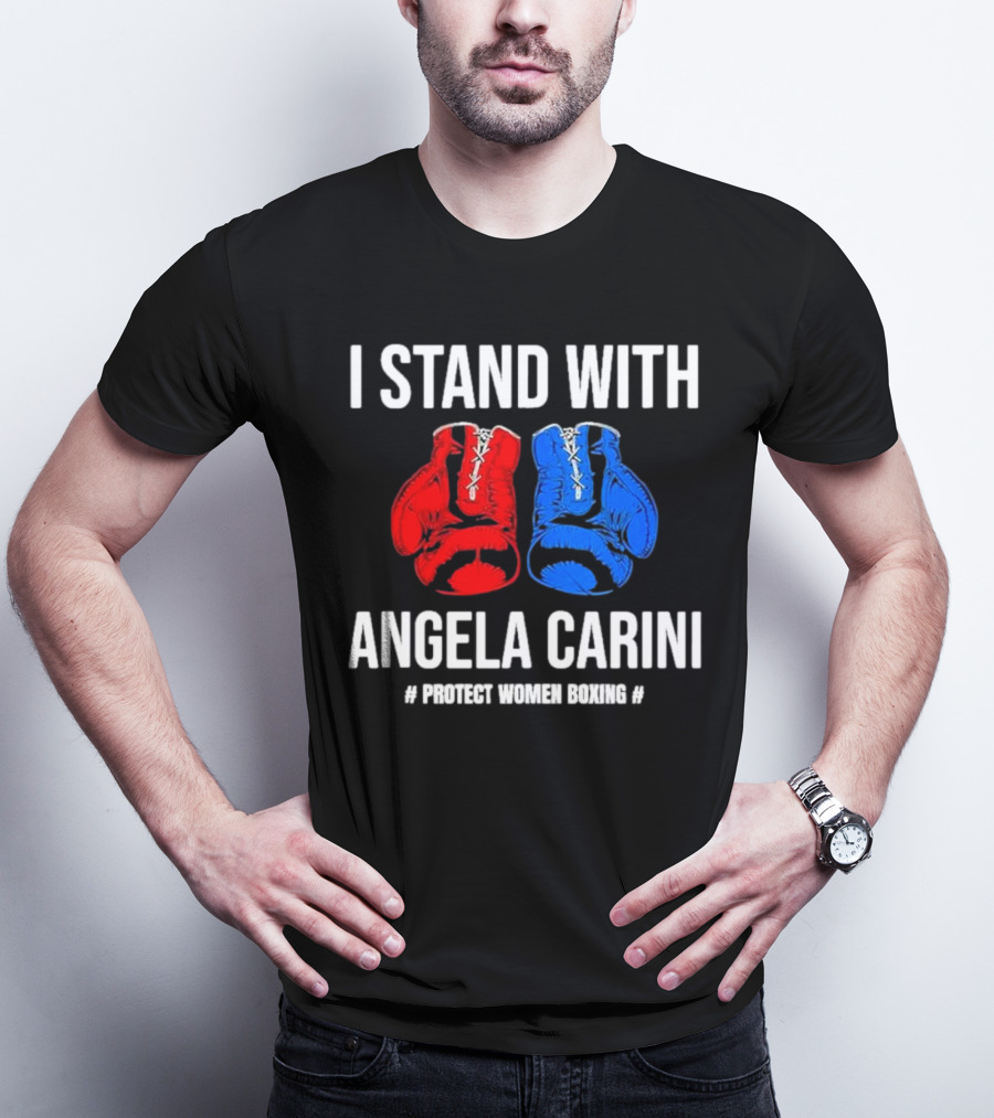 I Stand With Angela Carini Protect Women Boxing T-Shirt