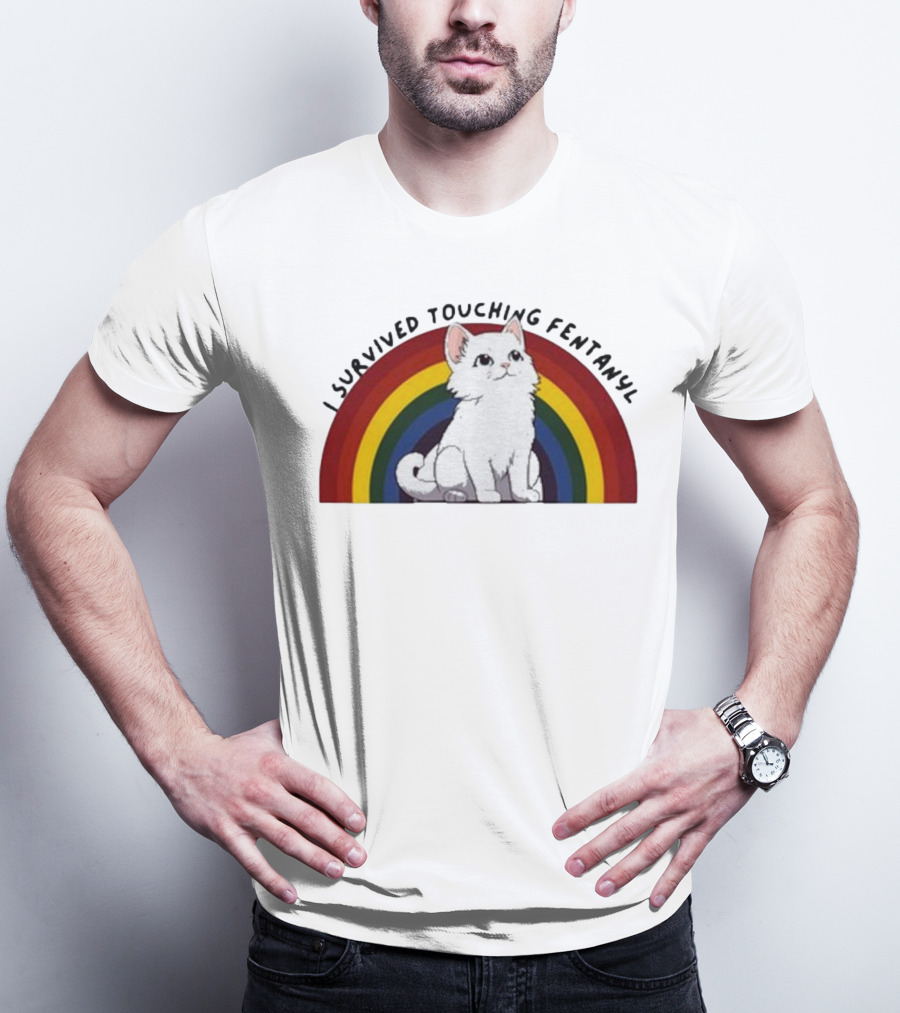 Naomi I Survived Touching Fentanyl Cat T-Shirt