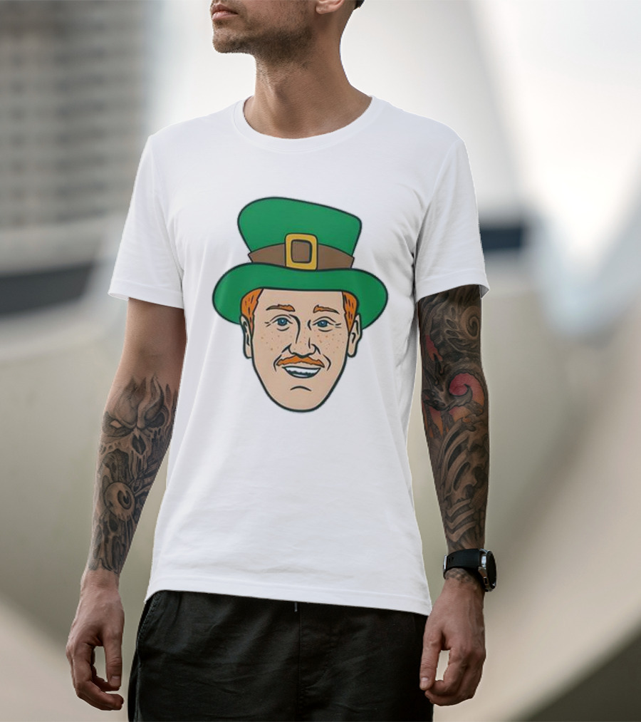 St. Mooktrick’s Day Happy Leprechaun Face With Green Hat T-Shirt