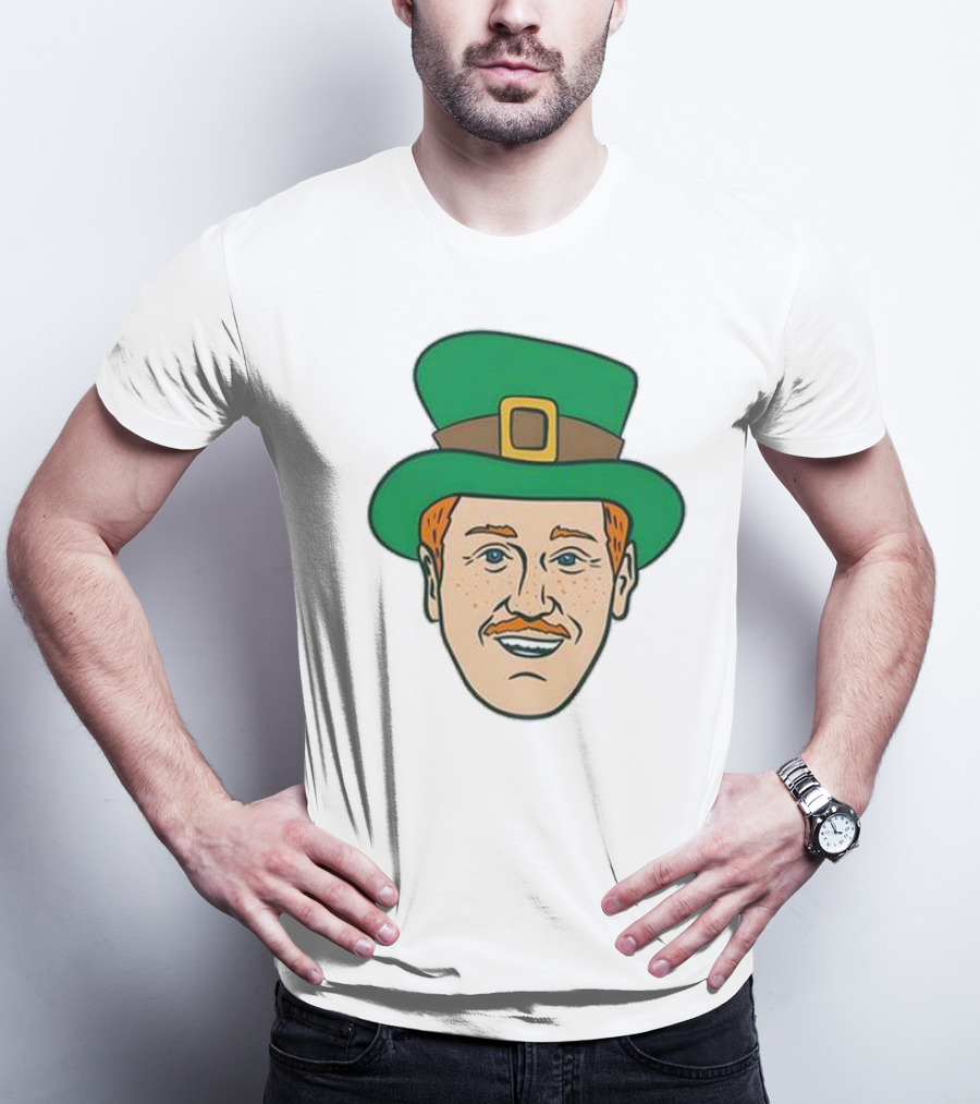 St. Mooktrick’s Day Happy Leprechaun Face With Green Hat T-Shirt