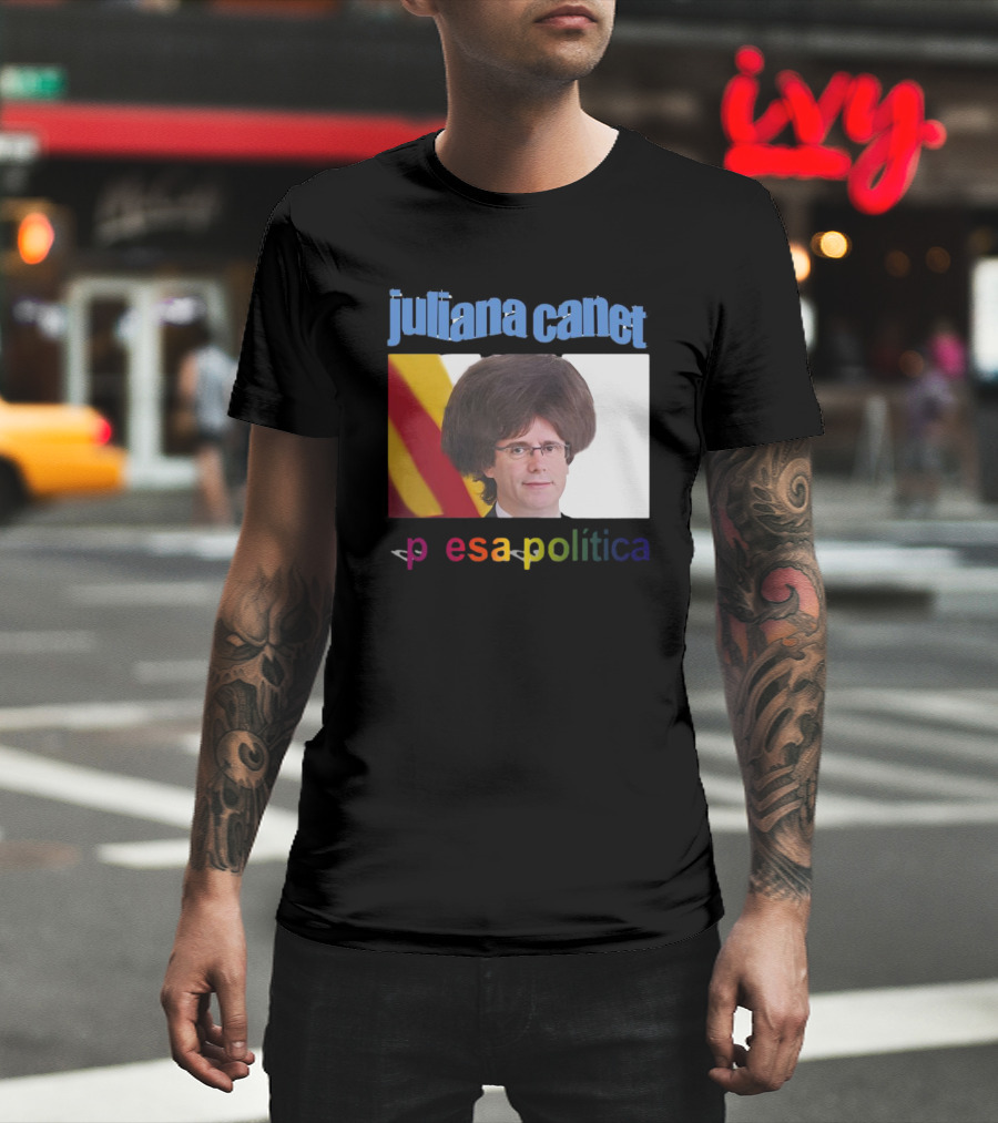 Juliana Canet Pesa Política Catalonian Flag Hair Photo T-Shirt