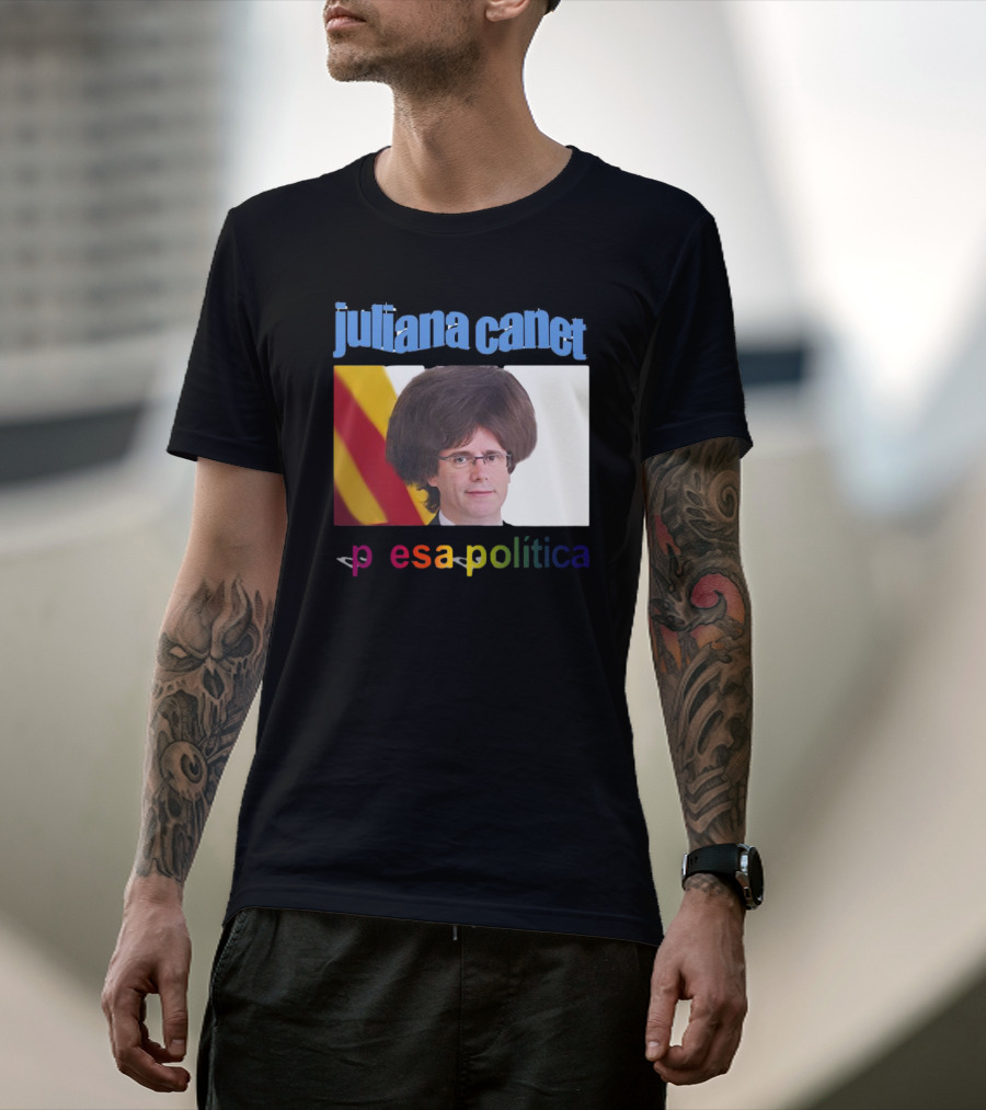 Juliana Canet Pesa Política Catalonian Flag Hair Photo T-Shirt
