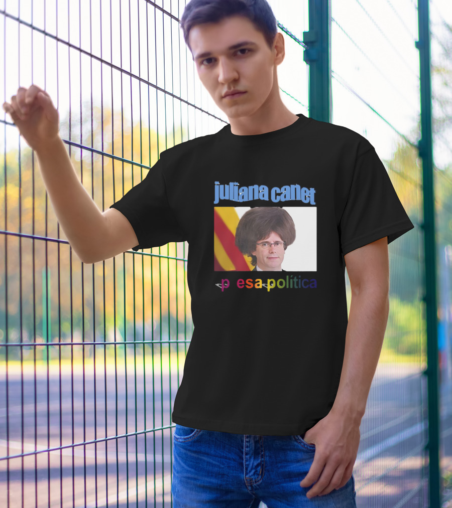 Juliana Canet Pesa Política Catalonian Flag Hair Photo T-Shirt