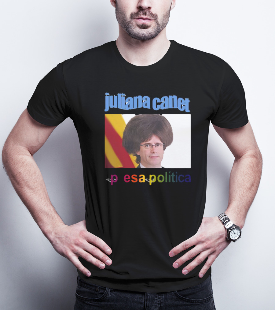 Juliana Canet Pesa Política Catalonian Flag Hair Photo T-Shirt