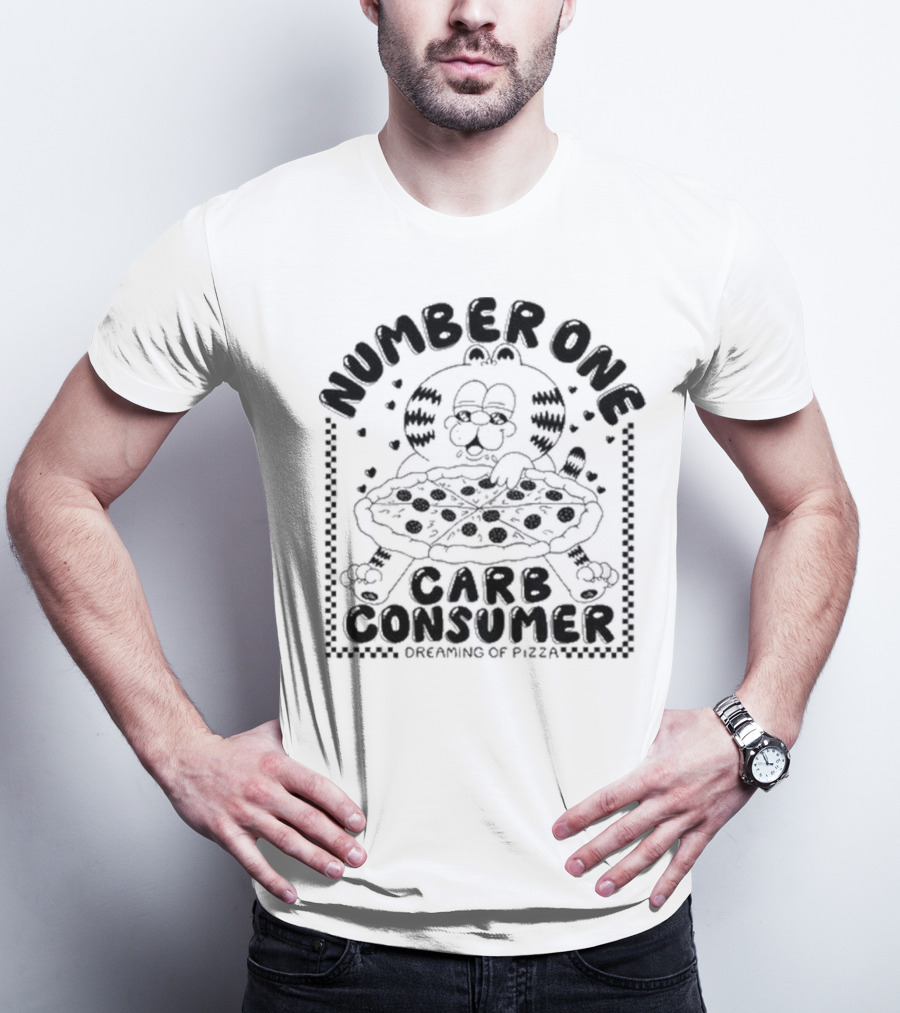 Number One Carb Consumer Dreaming Of Pizza T-Shirt