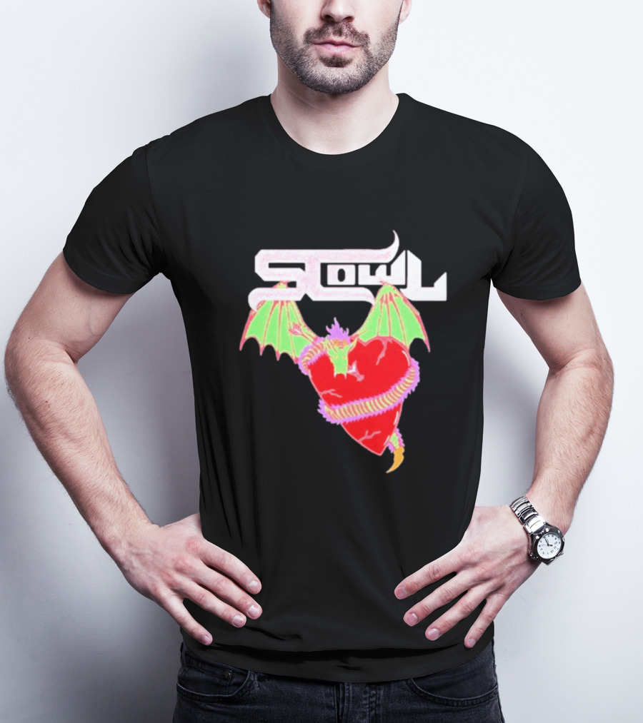 Scowl Dragon Heart Wings T-Shirt